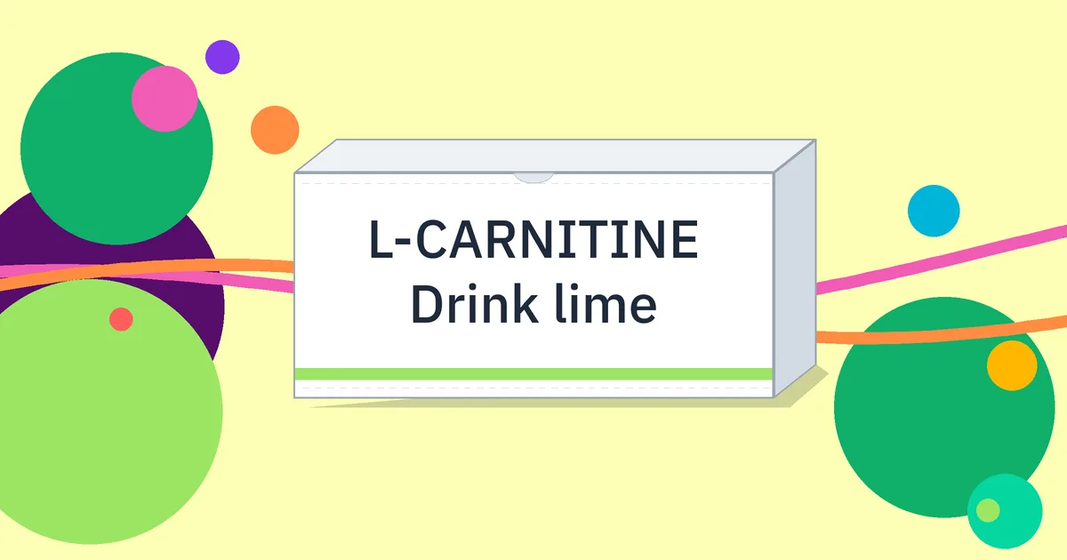 Symbolbild: Packung mit der Aufschrift L-CARNITINE Drink lime (PZN 09681846) – Verfügbarkeit und Bezug in Apotheken in Frankfurt am Main