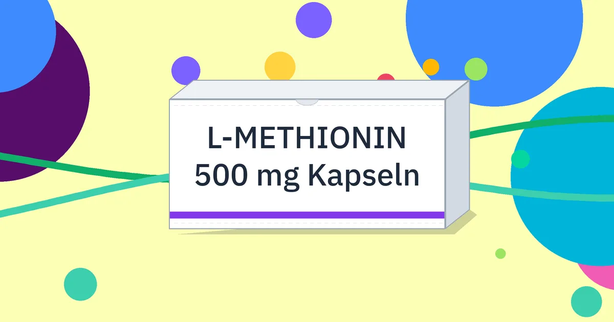 Symbolbild: Packung mit der Aufschrift L-METHIONIN 500 mg Kapseln (PZN 09238370) – Verfügbarkeit und Bezug in Apotheken in Frankfurt am Main
