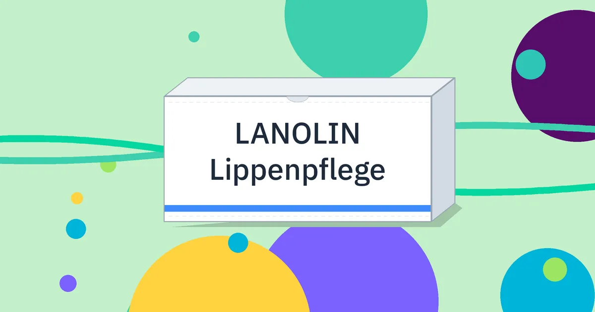 Symbolbild: Packung mit der Aufschrift LANOLIN Lippenpflege (PZN 14263424) – Verfügbarkeit und Bezug in Apotheken in Frankfurt am Main