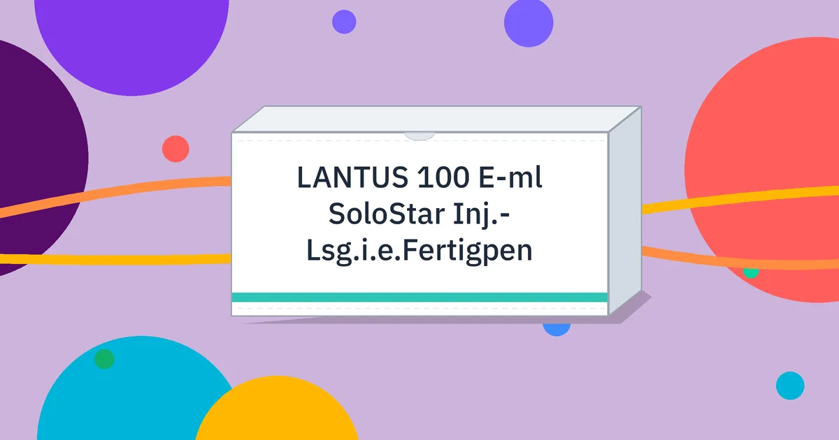 Symbolbild: Packung mit der Aufschrift LANTUS 100 E-ml SoloStar Inj.-Lsg.i.e.Fertigpen (PZN 11229510) – Verfügbarkeit und Bezug in Apotheken in Frankfurt am Main