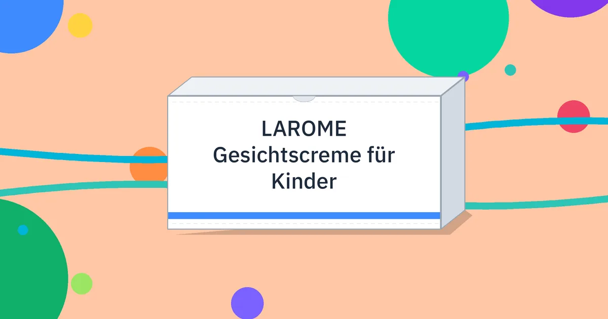 Symbolbild: Packung mit der Aufschrift LAROME Gesichtscreme für Kinder (PZN 06816990) – Verfügbarkeit und Bezug in Apotheken in Frankfurt am Main
