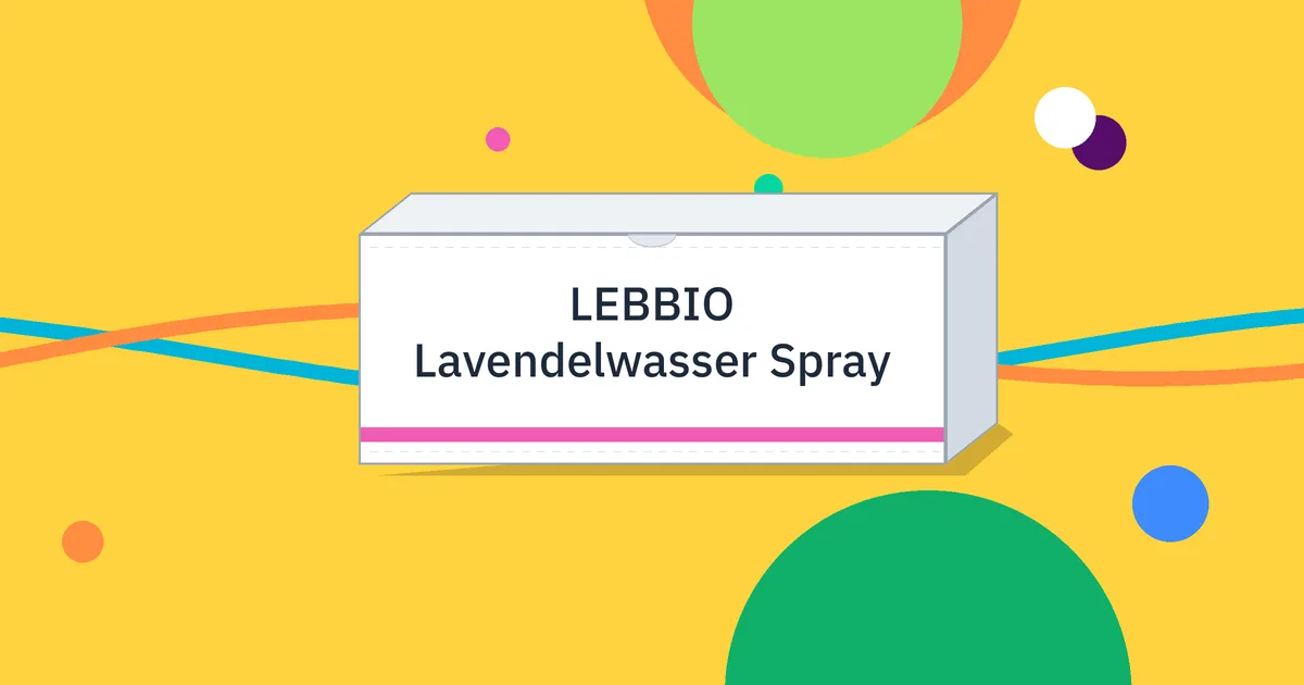 Symbolbild: Packung mit der Aufschrift LEBBIO Lavendelwasser Spray (PZN 19672110) – Verfügbarkeit und Bezug in Apotheken in Frankfurt am Main