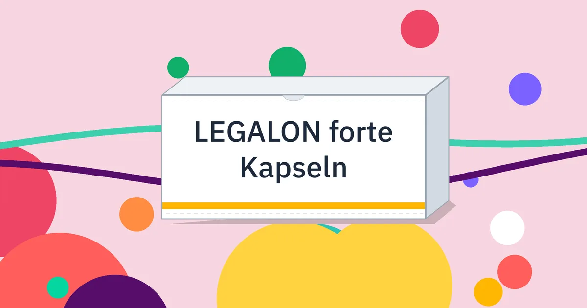 Symbolbild: Packung mit der Aufschrift LEGALON forte Kapseln (PZN 06638620) – Verfügbarkeit und Bezug in Apotheken in Frankfurt am Main