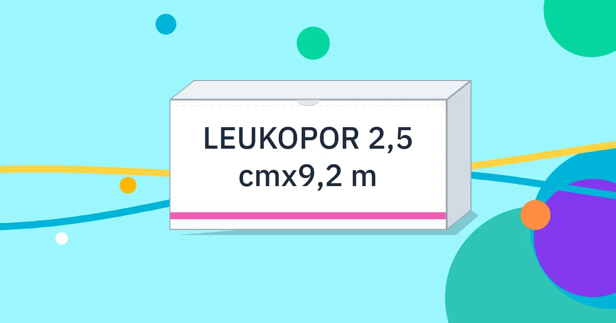 Symbolbild: Packung mit der Aufschrift LEUKOPOR 2,5 cmx9,2 m (PZN 19814981) – Verfügbarkeit und Bezug in Apotheken in Frankfurt am Main