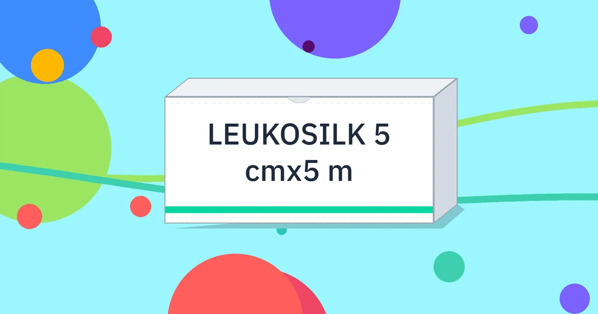 Symbolbild: Packung mit der Aufschrift LEUKOSILK 5 cmx5 m (PZN 20286145) – Verfügbarkeit und Bezug in Apotheken in Frankfurt am Main
