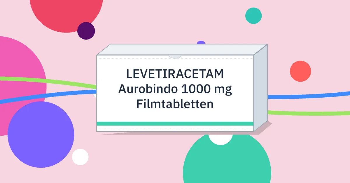 Symbolbild: Packung mit der Aufschrift LEVETIRACETAM Aurobindo 1000 mg Filmtabletten (PZN 18218739) – Verfügbarkeit und Bezug in Apotheken in Frankfurt am Main