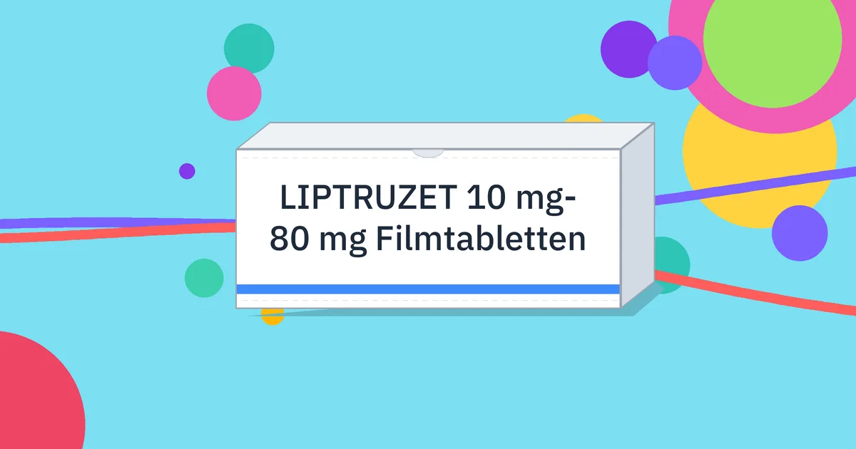 Symbolbild: Packung mit der Aufschrift LIPTRUZET 10 mg-80 mg Filmtabletten (PZN 14403871) – Verfügbarkeit und Bezug in Apotheken in Frankfurt am Main