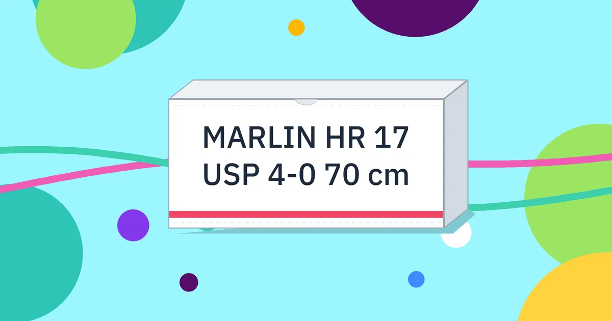 Symbolbild: Packung mit der Aufschrift MARLIN HR 17 USP 4-0 70 cm (PZN 07327632) – Verfügbarkeit und Bezug in Apotheken in Frankfurt am Main