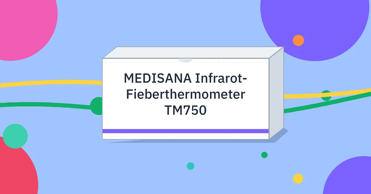 Symbolbild: Packung mit der Aufschrift MEDISANA Infrarot-Fieberthermometer TM750 (PZN 10730403) – Verfügbarkeit und Bezug in Apotheken in Frankfurt am Main
