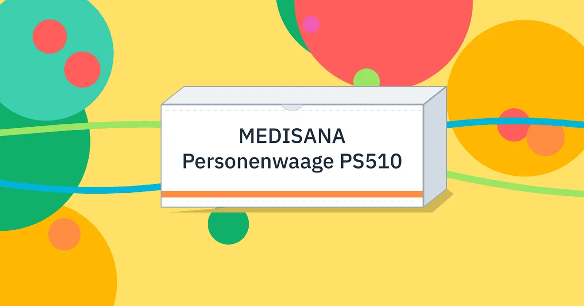 Symbolbild: Packung mit der Aufschrift MEDISANA Personenwaage PS510 (PZN 20606118) – Verfügbarkeit und Bezug in Apotheken in Frankfurt am Main