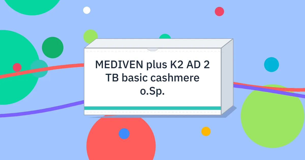 Symbolbild: Packung mit der Aufschrift MEDIVEN plus K2 AD 2 TB basic cashmere o.Sp. (PZN 15094142) – Verfügbarkeit und Bezug in Apotheken in Frankfurt am Main