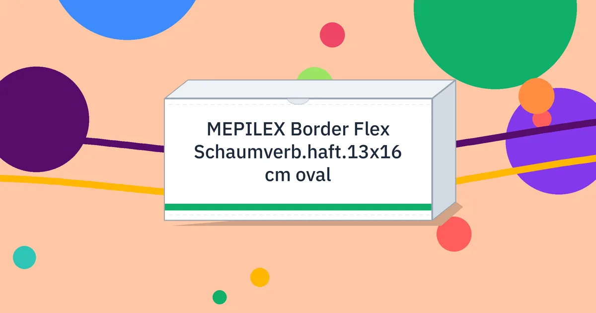 Symbolbild: Packung mit der Aufschrift MEPILEX Border Flex Schaumverb.haft.13x16 cm oval (PZN 19281958) – Verfügbarkeit und Bezug in Apotheken in Frankfurt am Main