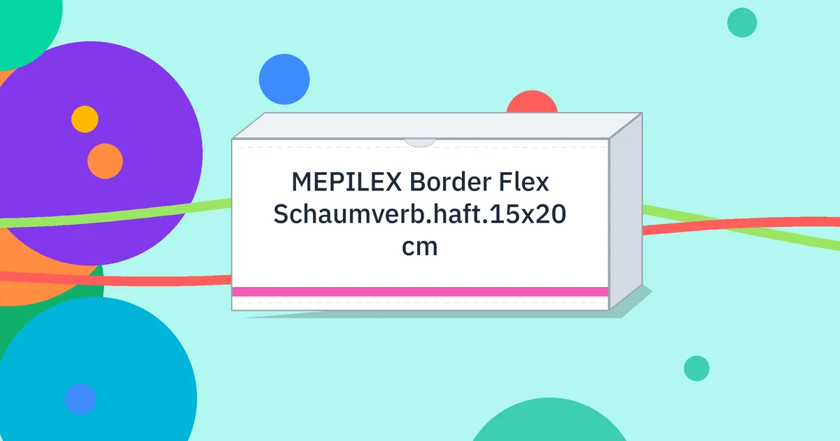 Symbolbild: Packung mit der Aufschrift MEPILEX Border Flex Schaumverb.haft.15x20 cm (PZN 18469944) – Verfügbarkeit und Bezug in Apotheken in Frankfurt am Main