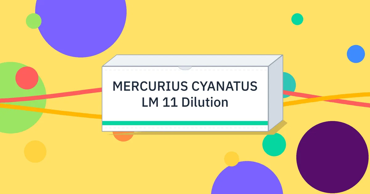 Symbolbild: Packung mit der Aufschrift MERCURIUS CYANATUS LM 11 Dilution (PZN 12950847) – Verfügbarkeit und Bezug in Apotheken in Frankfurt am Main