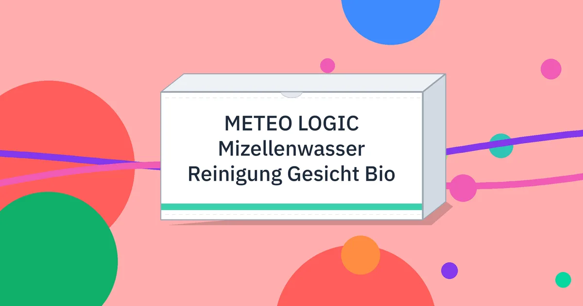 Symbolbild: Packung mit der Aufschrift METEO LOGIC Mizellenwasser Reinigung Gesicht Bio (PZN 16123012) – Verfügbarkeit und Bezug in Apotheken in Frankfurt am Main