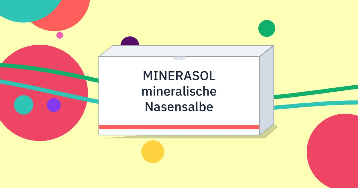 Symbolbild: Packung mit der Aufschrift MINERASOL mineralische Nasensalbe (PZN 08781907) – Verfügbarkeit und Bezug in Apotheken in Frankfurt am Main