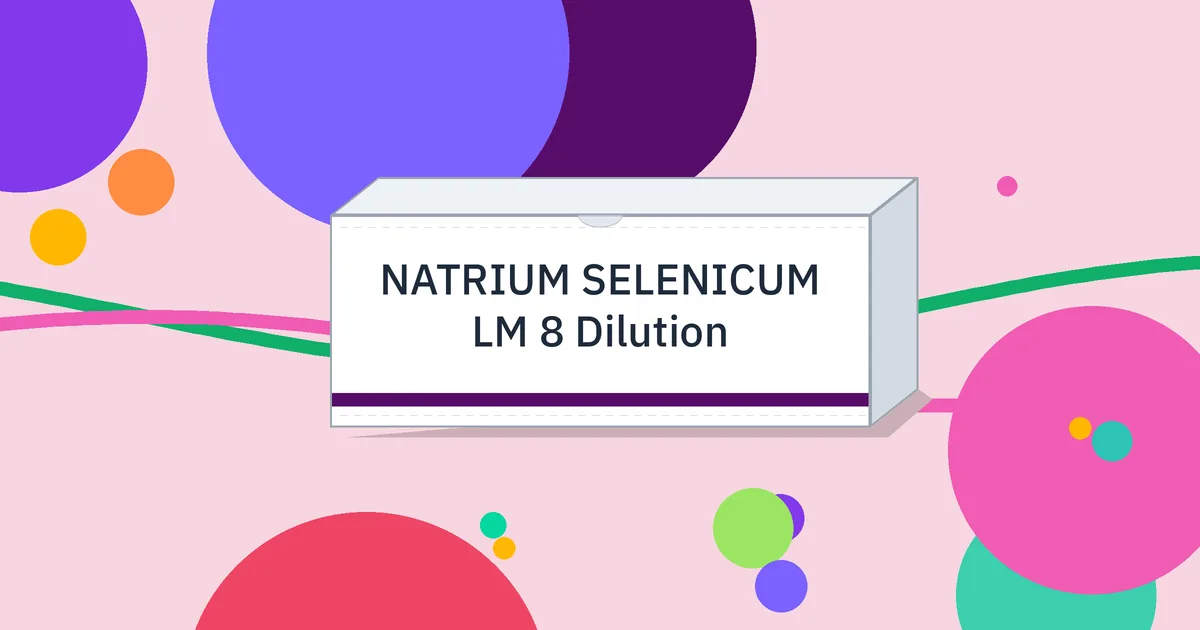 Symbolbild: Packung mit der Aufschrift NATRIUM SELENICUM LM 8 Dilution (PZN 13616719) – Verfügbarkeit und Bezug in Apotheken in Frankfurt am Main