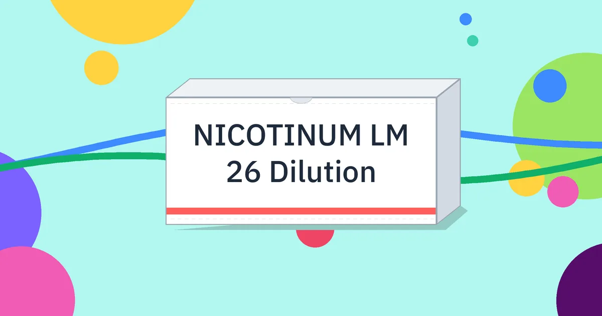 Symbolbild: Packung mit der Aufschrift NICOTINUM LM 26 Dilution (PZN 12969261) – Verfügbarkeit und Bezug in Apotheken in Frankfurt am Main