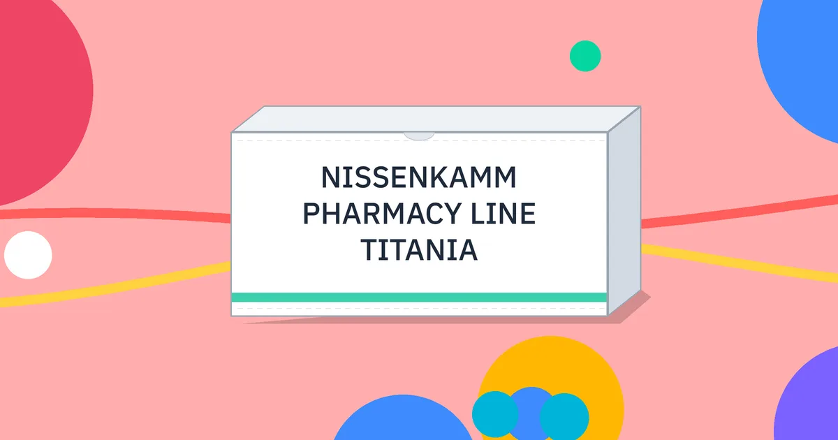 Symbolbild: Packung mit der Aufschrift NISSENKAMM PHARMACY LINE TITANIA (PZN 13887306) – Verfügbarkeit und Bezug in Apotheken in Frankfurt am Main