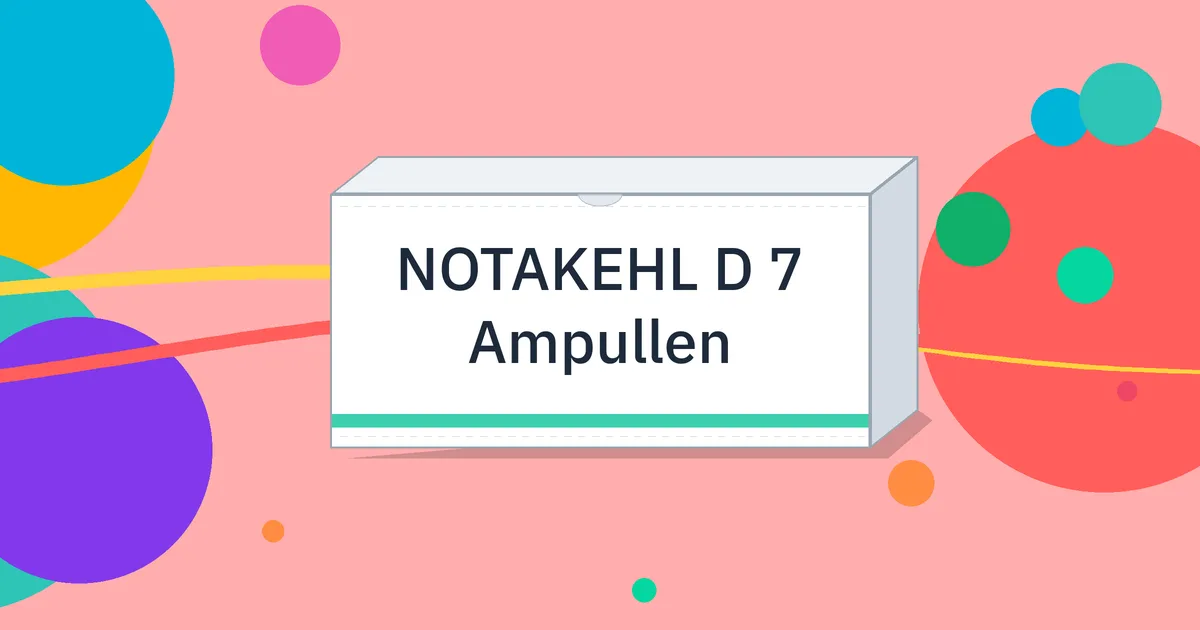 Symbolbild: Packung mit der Aufschrift NOTAKEHL D 7 Ampullen (PZN 03207032) – Verfügbarkeit und Bezug in Apotheken in Frankfurt am Main