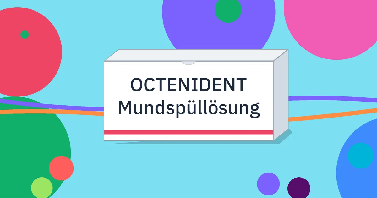 Symbolbild: Packung mit der Aufschrift OCTENIDENT Mundspüllösung (PZN 18448178) – Verfügbarkeit und Bezug in Apotheken in Frankfurt am Main