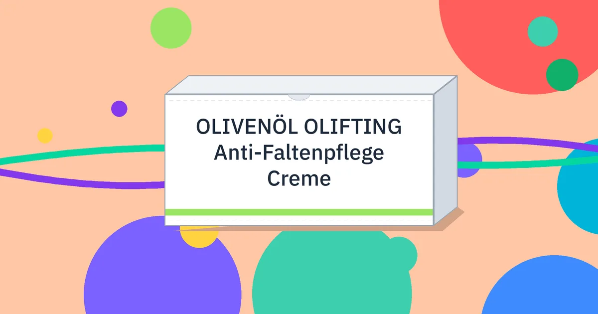 Symbolbild: Packung mit der Aufschrift OLIVENÖL OLIFTING Anti-Faltenpflege Creme (PZN 05462343) – Verfügbarkeit und Bezug in Apotheken in Frankfurt am Main