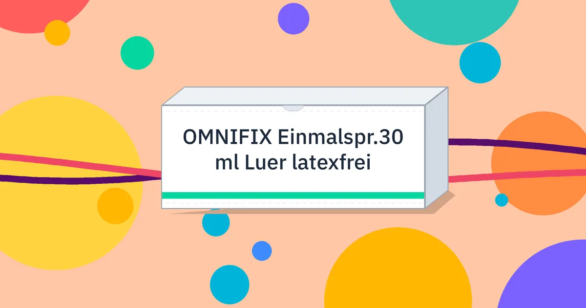 Symbolbild: Packung mit der Aufschrift OMNIFIX Einmalspr.30 ml Luer latexfrei (PZN 18322135) – Verfügbarkeit und Bezug in Apotheken in Frankfurt am Main