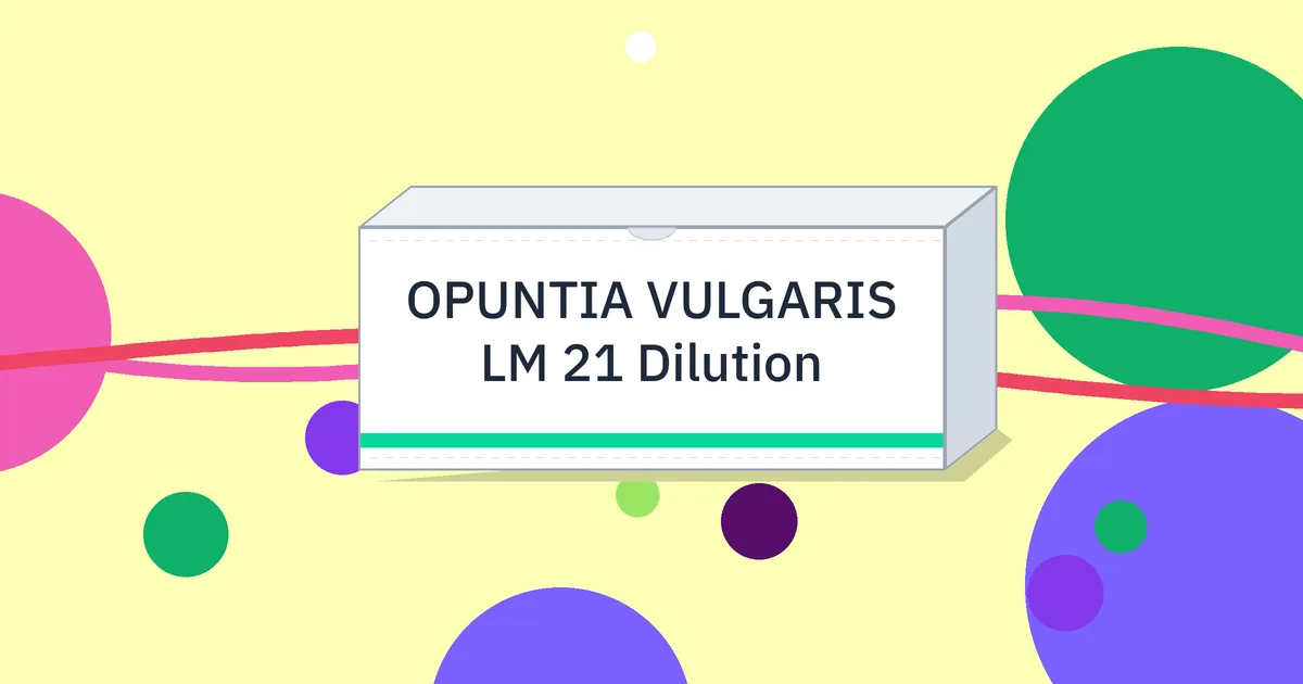 Symbolbild: Packung mit der Aufschrift OPUNTIA VULGARIS LM 21 Dilution (PZN 13627663) – Verfügbarkeit und Bezug in Apotheken in Frankfurt am Main