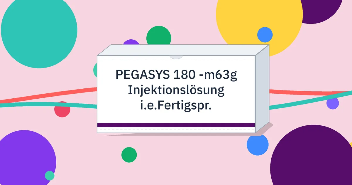 Symbolbild: Packung mit der Aufschrift PEGASYS 180 -m63g Injektionslösung i.e.Fertigspr. (PZN 20189270) – Verfügbarkeit und Bezug in Apotheken in Frankfurt am Main