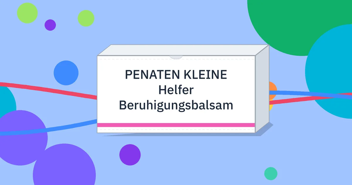 Symbolbild: Packung mit der Aufschrift PENATEN KLEINE Helfer Beruhigungsbalsam (PZN 14300792) – Verfügbarkeit und Bezug in Apotheken in Frankfurt am Main
