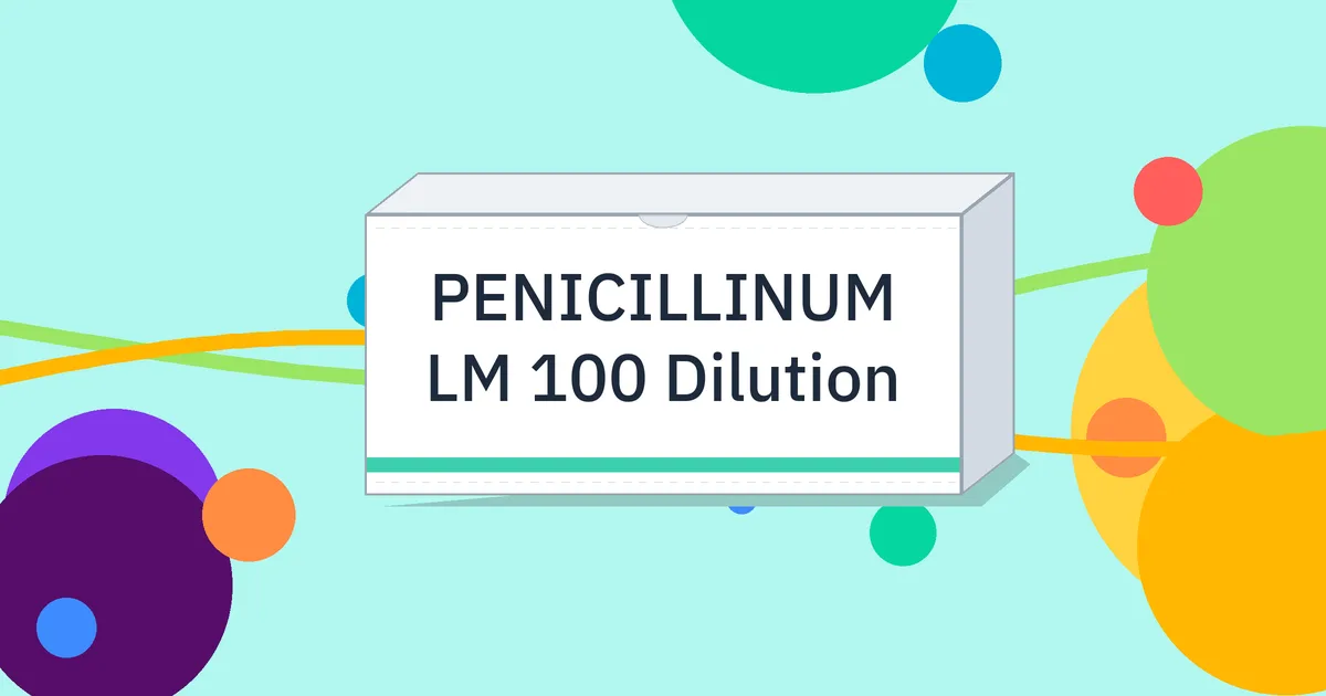 Symbolbild: Packung mit der Aufschrift PENICILLINUM LM 100 Dilution (PZN 12977527) – Verfügbarkeit und Bezug in Apotheken in Frankfurt am Main