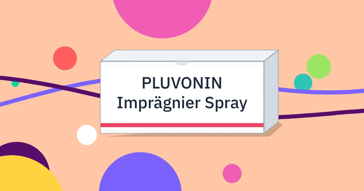 Symbolbild: Packung mit der Aufschrift PLUVONIN Imprägnier Spray (PZN 04498304) – Verfügbarkeit und Bezug in Apotheken in Frankfurt am Main