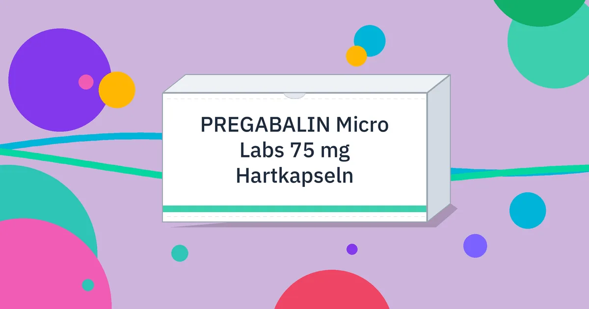 Symbolbild: Packung mit der Aufschrift PREGABALIN Micro Labs 75 mg Hartkapseln (PZN 18153632) – Verfügbarkeit und Bezug in Apotheken in Frankfurt am Main