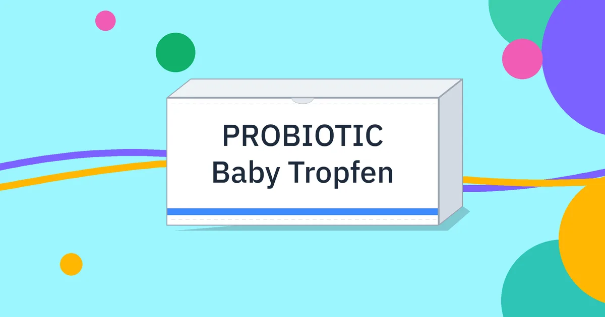 Symbolbild: Packung mit der Aufschrift PROBIOTIC Baby Tropfen (PZN 18225231) – Verfügbarkeit und Bezug in Apotheken in Frankfurt am Main