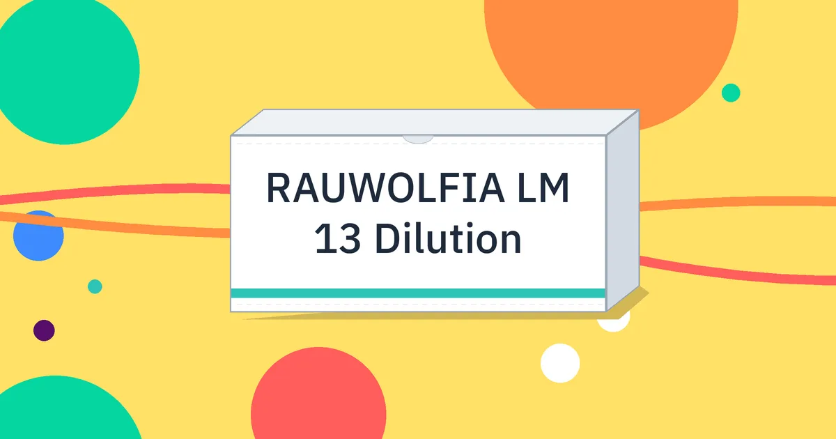 Symbolbild: Packung mit der Aufschrift RAUWOLFIA LM 13 Dilution (PZN 13046630) – Verfügbarkeit und Bezug in Apotheken in Frankfurt am Main