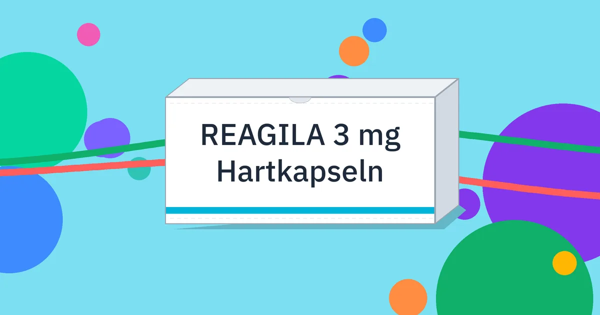 Symbolbild: Packung mit der Aufschrift REAGILA 3 mg Hartkapseln (PZN 19551688) – Verfügbarkeit und Bezug in Apotheken in Frankfurt am Main
