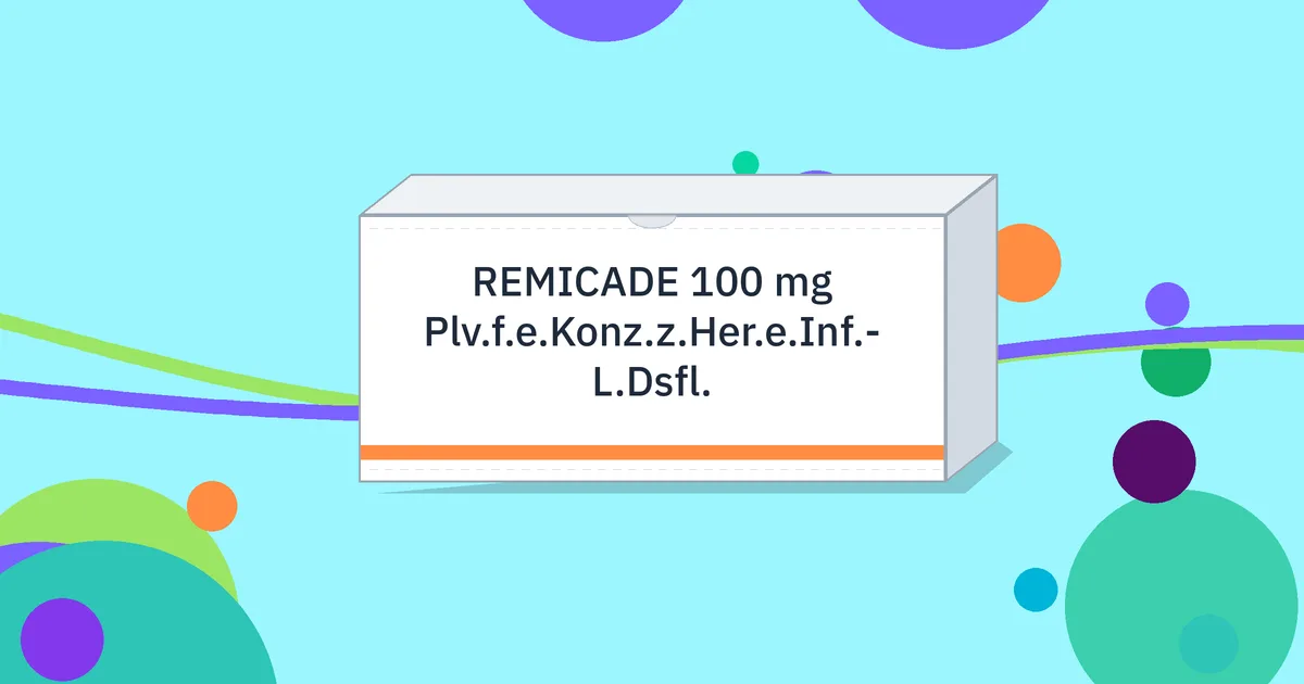 Symbolbild: Packung mit der Aufschrift REMICADE 100 mg Plv.f.e.Konz.z.Her.e.Inf.-L.Dsfl. (PZN 11022507) – Verfügbarkeit und Bezug in Apotheken in Frankfurt am Main