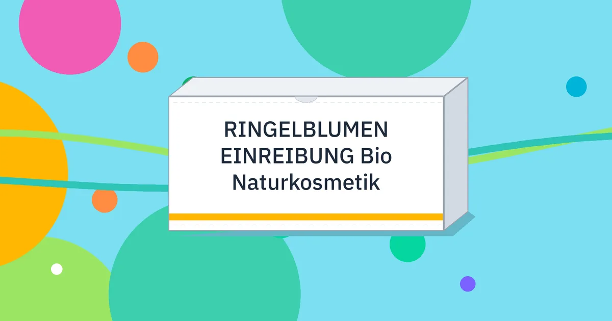 Symbolbild: Packung mit der Aufschrift RINGELBLUMEN EINREIBUNG Bio Naturkosmetik (PZN 19274059) – Verfügbarkeit und Bezug in Apotheken in Frankfurt am Main