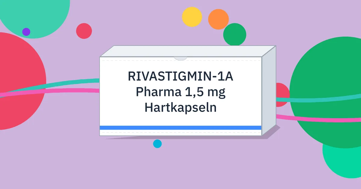 Symbolbild: Packung mit der Aufschrift RIVASTIGMIN-1A Pharma 1,5 mg Hartkapseln (PZN 09322596) – Verfügbarkeit und Bezug in Apotheken in Frankfurt am Main