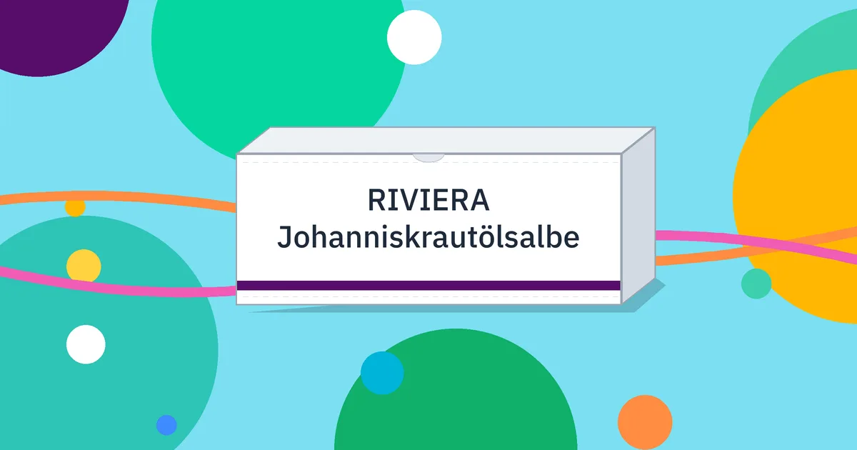 Symbolbild: Packung mit der Aufschrift RIVIERA Johanniskrautölsalbe (PZN 19992636) – Verfügbarkeit und Bezug in Apotheken in Frankfurt am Main