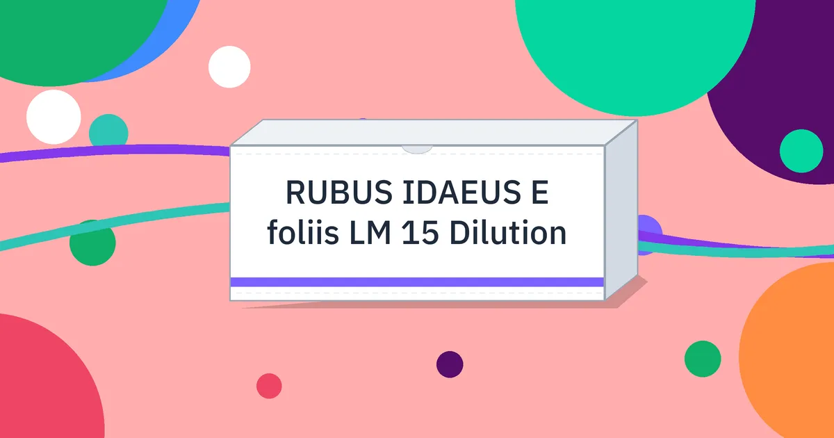 Symbolbild: Packung mit der Aufschrift RUBUS IDAEUS E foliis LM 15 Dilution (PZN 13681705) – Verfügbarkeit und Bezug in Apotheken in Frankfurt am Main