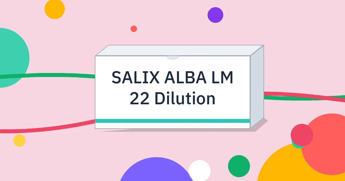 Symbolbild: Packung mit der Aufschrift SALIX ALBA LM 22 Dilution (PZN 13177757) – Verfügbarkeit und Bezug in Apotheken in Frankfurt am Main