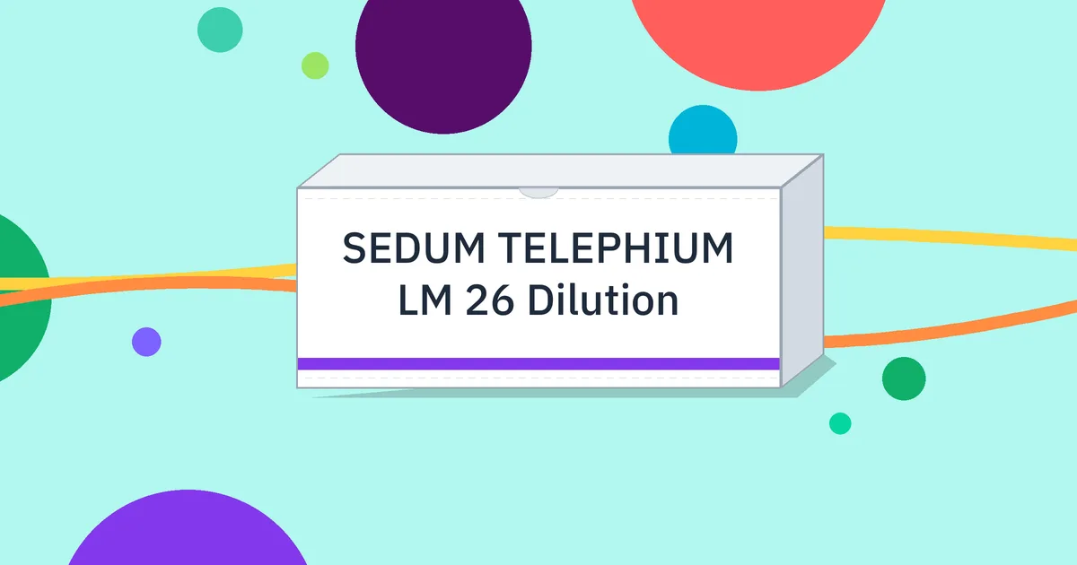 Symbolbild: Packung mit der Aufschrift SEDUM TELEPHIUM LM 26 Dilution (PZN 13694168) – Verfügbarkeit und Bezug in Apotheken in Frankfurt am Main