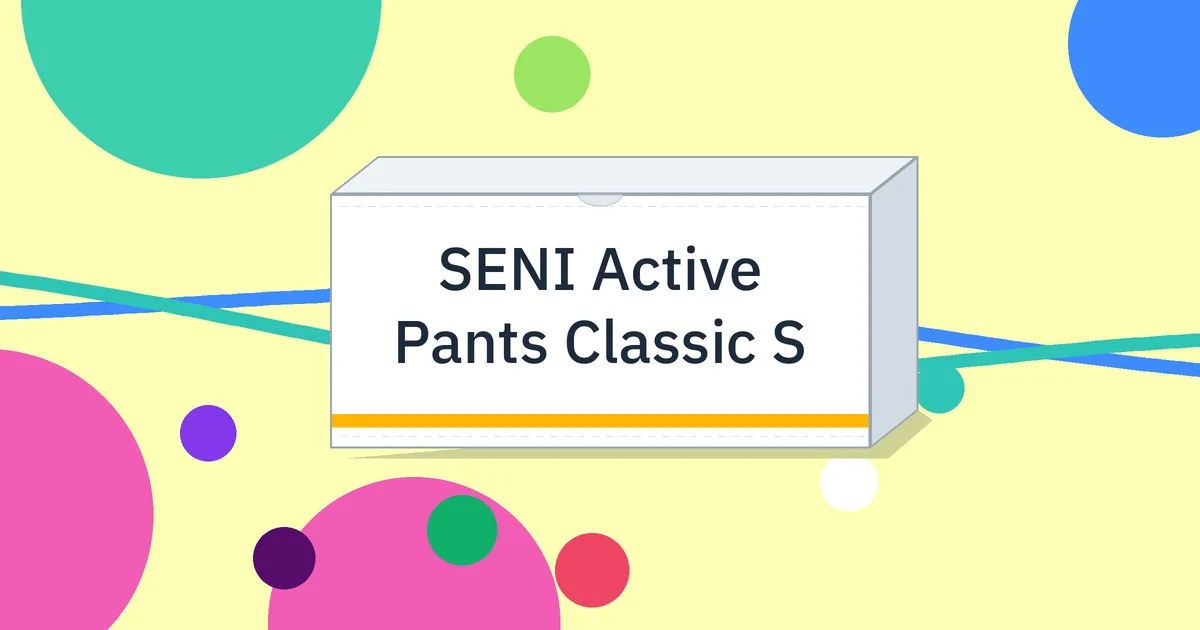 Symbolbild: Packung mit der Aufschrift SENI Active Pants Classic S (PZN 18011889) – Verfügbarkeit und Bezug in Apotheken in Frankfurt am Main