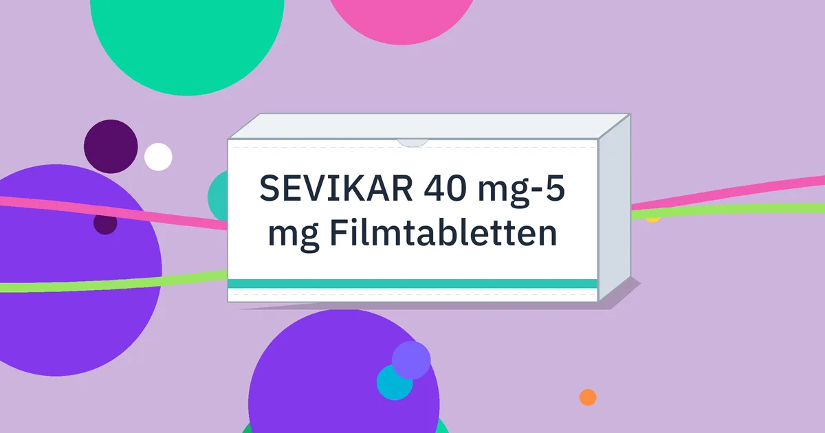 Symbolbild: Packung mit der Aufschrift SEVIKAR 40 mg-5 mg Filmtabletten (PZN 17584755) – Verfügbarkeit und Bezug in Apotheken in Frankfurt am Main