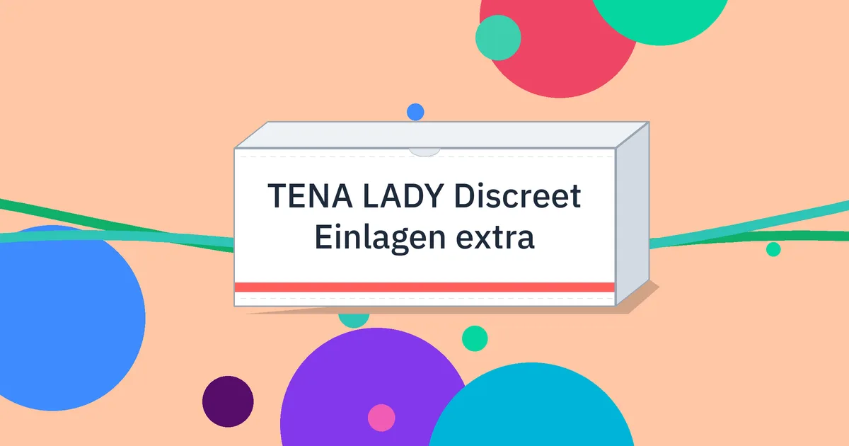 Symbolbild: Packung mit der Aufschrift TENA LADY Discreet Einlagen extra (PZN 18322589) – Verfügbarkeit und Bezug in Apotheken in Frankfurt am Main