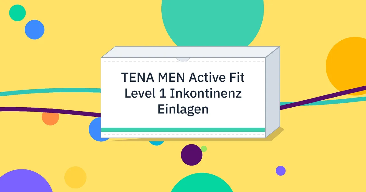 Symbolbild: Packung mit der Aufschrift TENA MEN Active Fit Level 1 Inkontinenz Einlagen (PZN 18900276) – Verfügbarkeit und Bezug in Apotheken in Frankfurt am Main