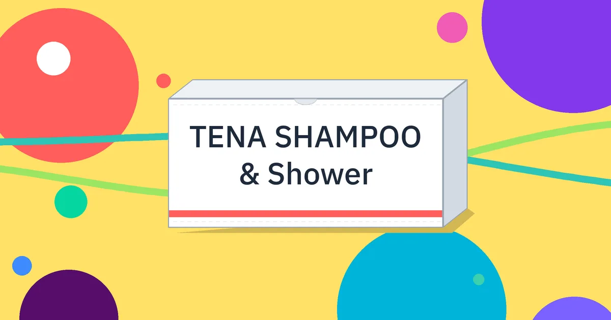 Symbolbild: Packung mit der Aufschrift TENA SHAMPOO & Shower (PZN 15384839) – Verfügbarkeit und Bezug in Apotheken in Frankfurt am Main