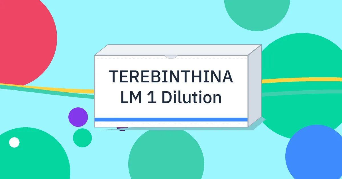 Symbolbild: Packung mit der Aufschrift TEREBINTHINA LM 1 Dilution (PZN 13216486) – Verfügbarkeit und Bezug in Apotheken in Frankfurt am Main