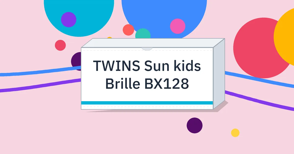 Symbolbild: Packung mit der Aufschrift TWINS Sun kids Brille BX128 (PZN 13344824) – Verfügbarkeit und Bezug in Apotheken in Frankfurt am Main